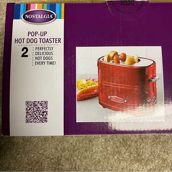 Nostalgia | Kitchen | Nostalgia Red Pop Up Hot Dog Toaster Nib | Poshmark